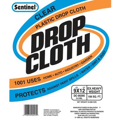 Gam DC90295 Sentinel Clear Plastic Drop Cloths - Overstock - 12404701