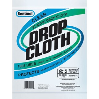 Gam DC90050 Sentinel Clear Plastic Drop Cloths - Bed Bath & Beyond ...
