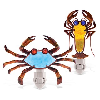 Puzzled Crab and Lobster Night Lights (Set of 2) - Bed Bath & Beyond ...
