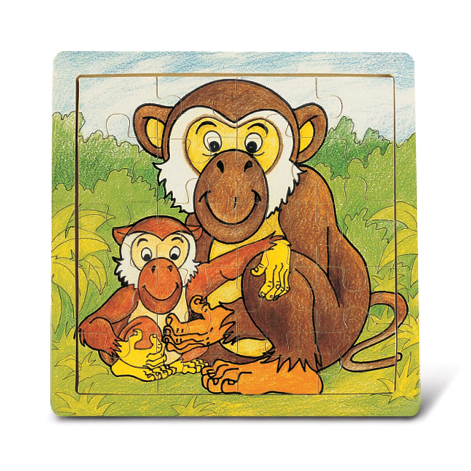 Puzzled Wood 'Monkey' Jigsawith Puzzle | eBay