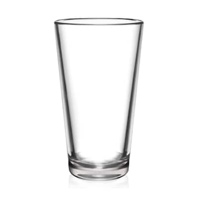 BarLuxe 16 ounce The Pint 6-Piece Unbreakable Pint Glasses Set ...