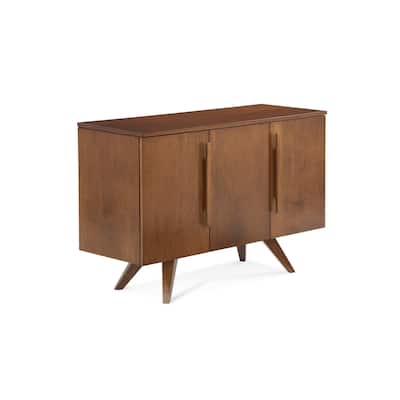 Saloom 3 door Maple Chestnut Buffet with Splayed Foot - Overstock ...