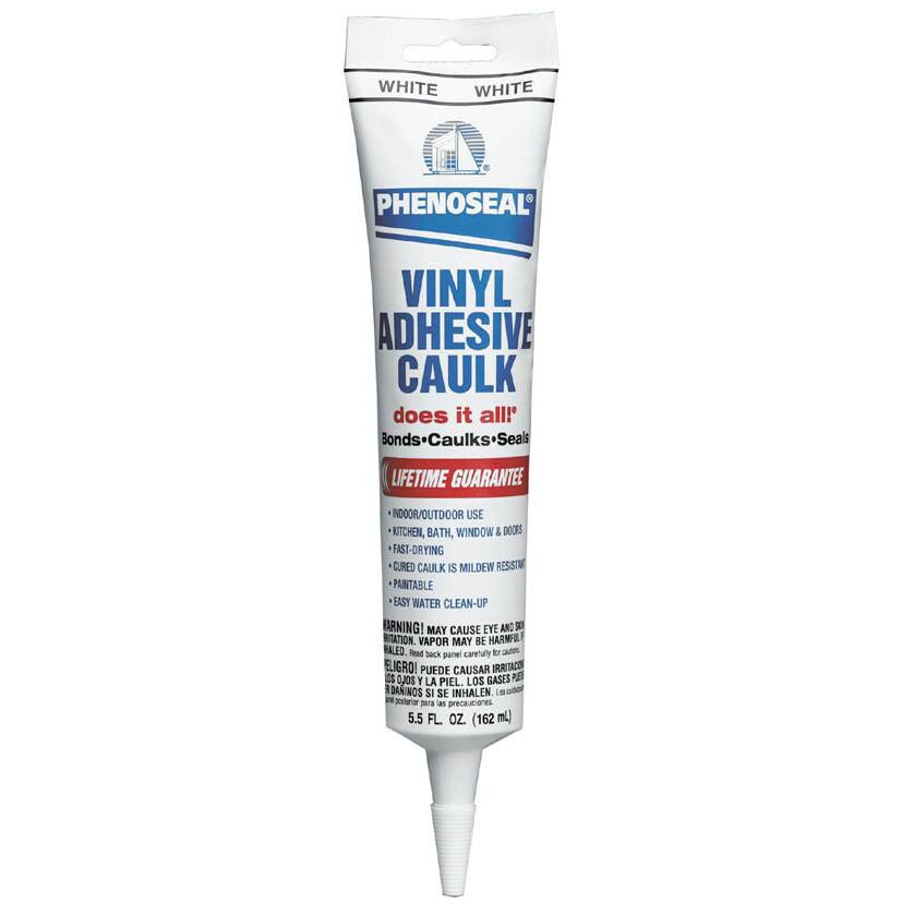 Dap - Phenoseal 00101 White Phenoseal Does It All! Vinyl Adhesive Caulk ...