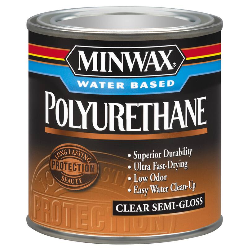 Minwax 23020 1/2 Pint Minwax Water Based Polyurethane - Overstock ...