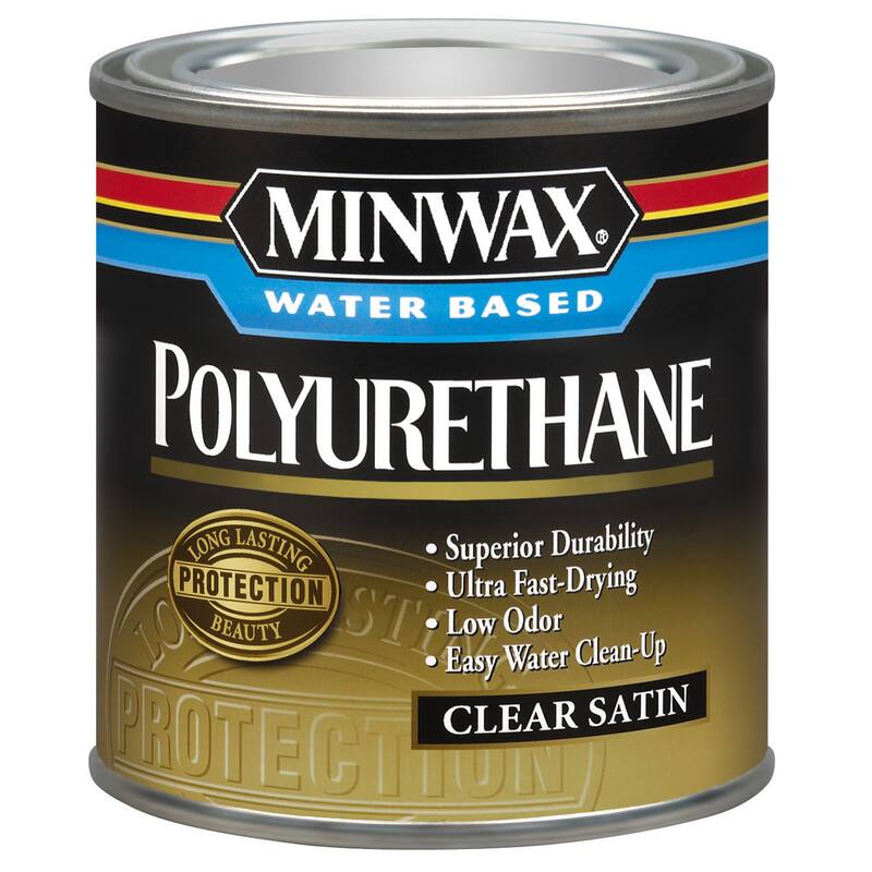 Minwax 23025 1/2 Pint Minwax Water Based Polyurethane - Clear ...