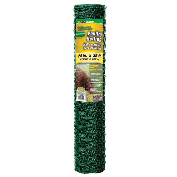Yard Gard 308452B 24 inches x 25 feet 1 inch Mesh PVC Coated Green ...