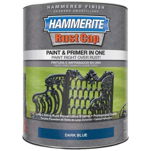 Hammerite Rust Cap 43125 1 Qt Dark Blue Hammered Finish Rust Cap Enamel ...