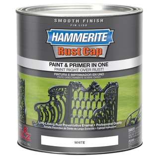 Hammerite Rust Cap 44260 1 Qt White Smooth Finish Enamel Paint - Bed ...