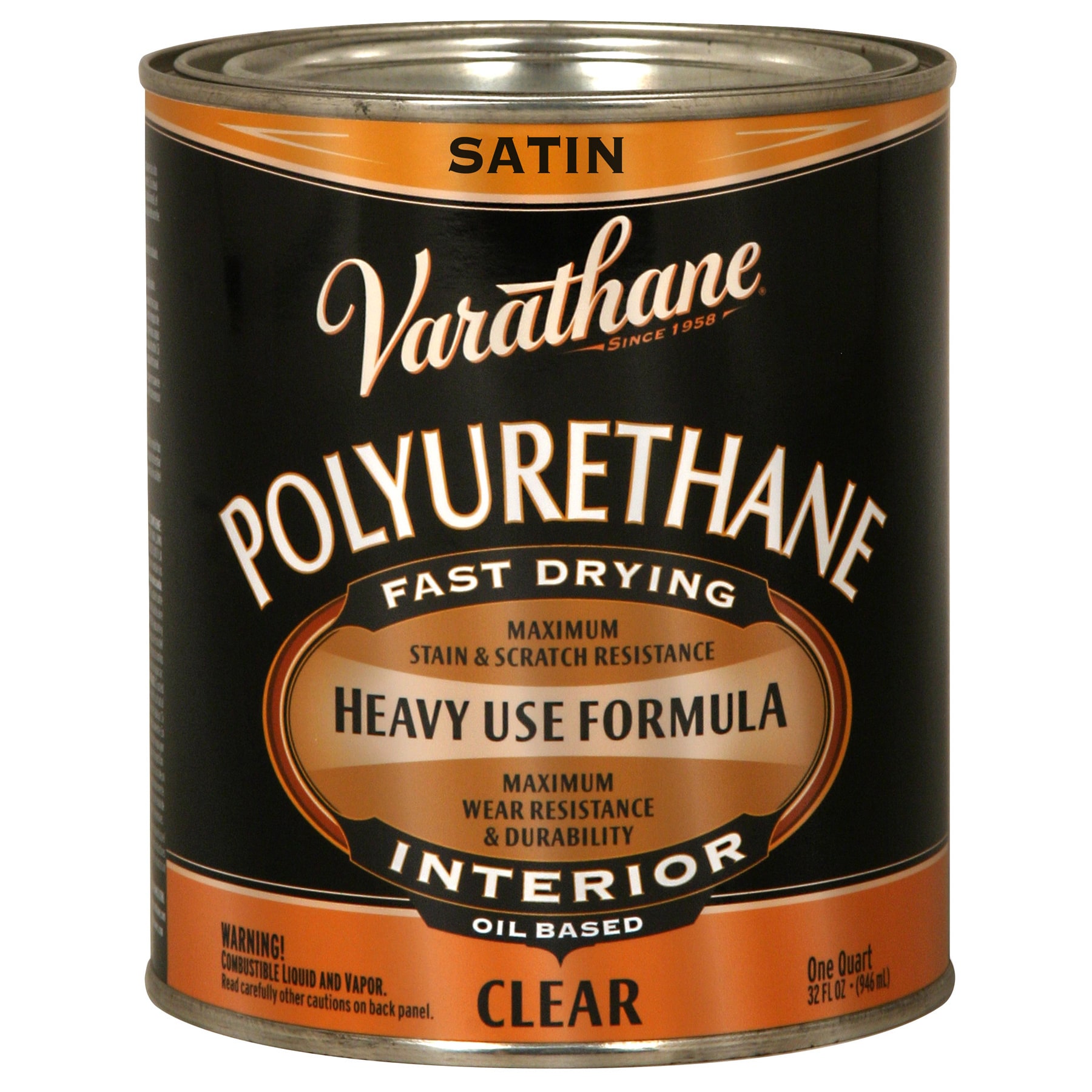 Varathane 9141H 1 Quart Satin Varathane Classic Clear Clear | eBay