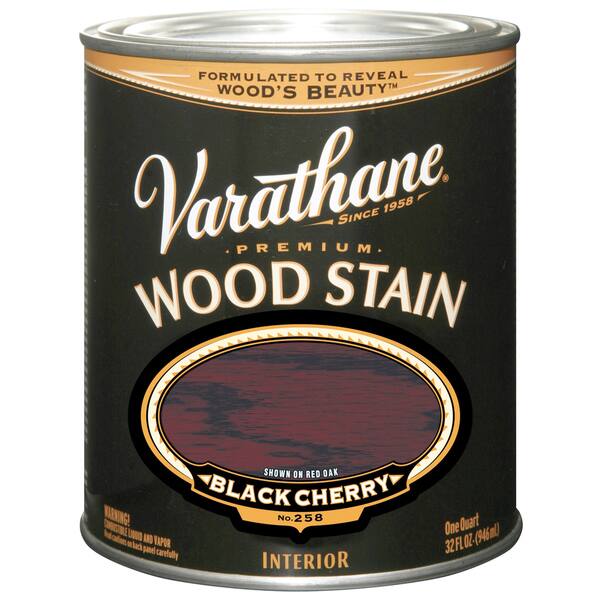 Varathane 241411H Quart Black Cherry Varathane Premium Wood Stain - Bed ...