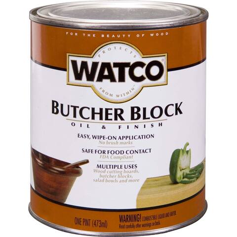 Watco 241758 1 Pint Butcher Block Oil & Finish - Overstock - 12429476