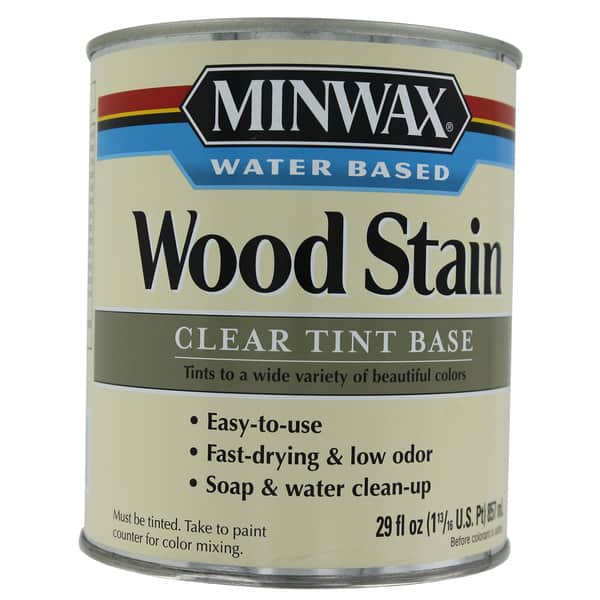 Minwax 61807 1 Quart Clear Base Water-Based Wood Stains - Bed Bath ...