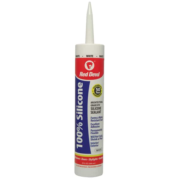 Red Devil 0816 100% White Silicone Sealant - Bed Bath & Beyond - 12431795