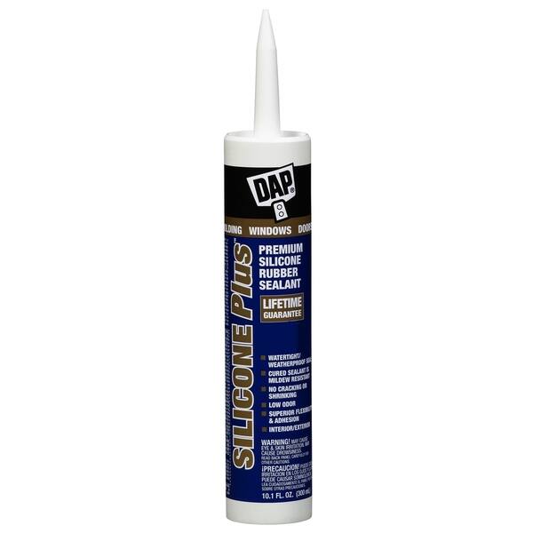 Dap 08780 10.1 Oz White Silicone Plus Premium Silicone Rubber Sealant ...