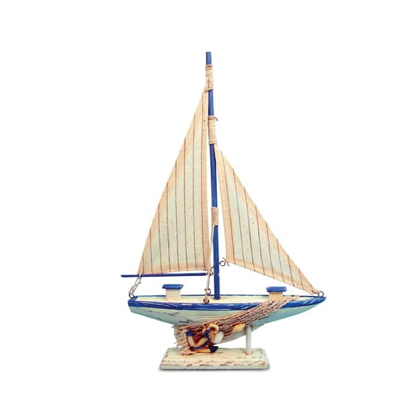 Puzzled Inc Nautical Decor Collection Cool Blue Plastic Sailboat ...