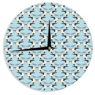 KESS InHouse Mayacoa Studio 'Birds Kissing' Animals Digital Wall Clock ...