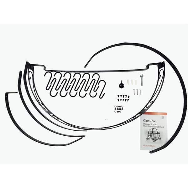 Kinetic GoGreen Classicor Black Enamel Wrought-iron Semi-circle Pot ...