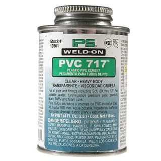 Ips Weldon 10861 Weld-On 717 PVC Solvent Cement Clear - Bed Bath ...