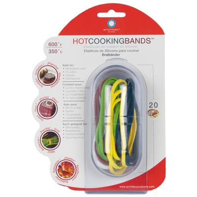 Architec SCBMP 20-ct 2" Assorted Colors Stretch Cooking Bands ...
