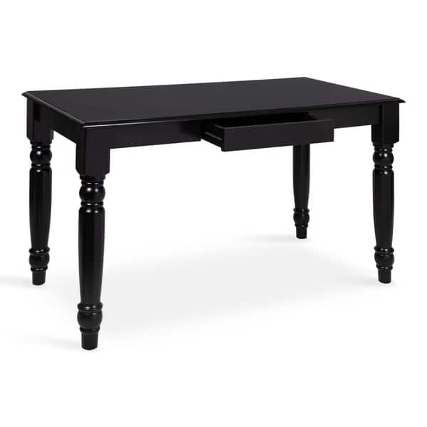 Turin Wood Writing Table Computer Desk with Drawer - Bed Bath & Beyond ...