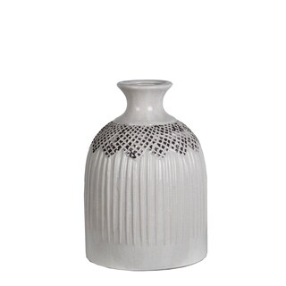 Privilege White Ceramic Large Vase - Bed Bath & Beyond - 12508005