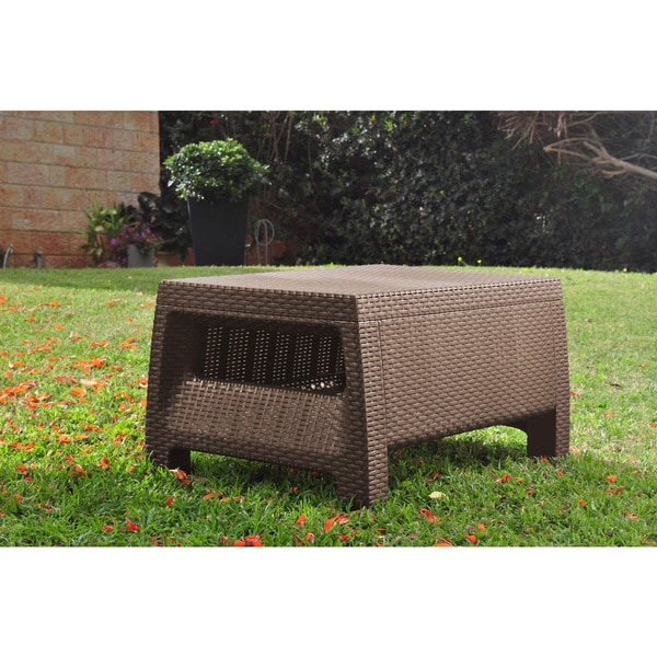 Keter corfu all weather patio coffee table store