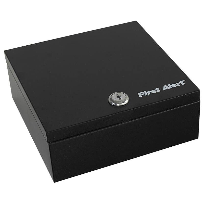 First Alert 3010F Cash Security Box With Key Lock - Multi - Overstock ...