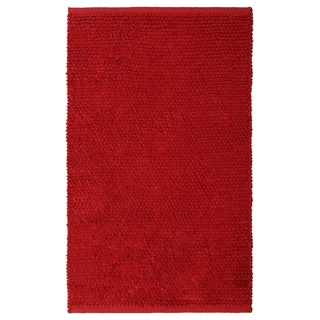 Plush Nubby Red Bath Rug (30 x 50-inch) - 2'6" x 4'2" - Bed Bath ...