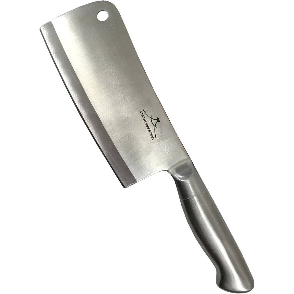 Wee's Beyond Stainless Steel Cleaver - Silver - Overstock - 12515651
