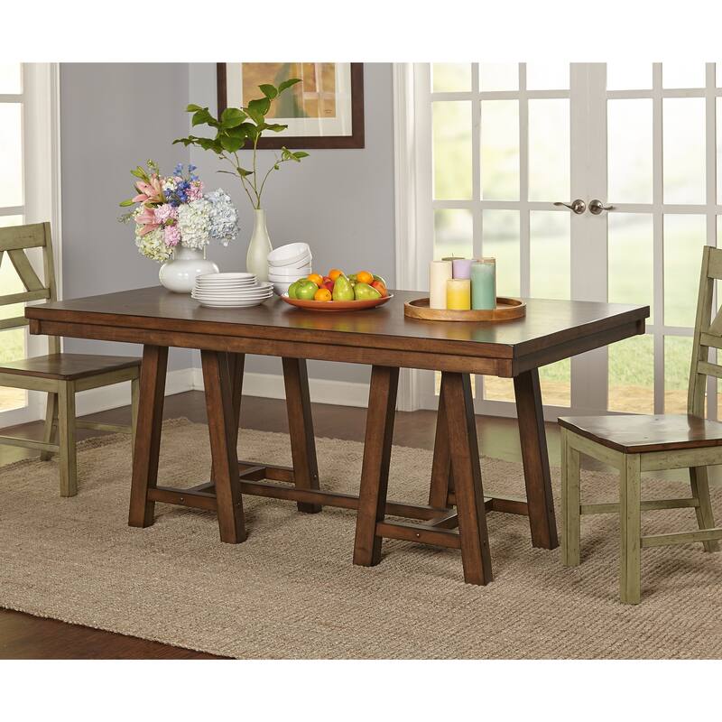Simple Living Harold Wooden Dining Table - Oak - Overstock - 12521558