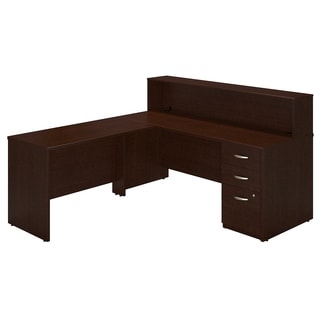 Bush Business Series C Elite 72W Straight Reception Desk with Storage ...