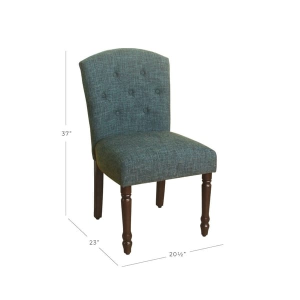 HomePop Delilah Button Tufted Dining Chair-Deep Teal-Single - Bed Bath ...