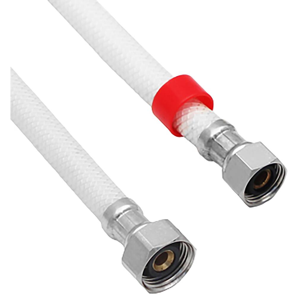 Lasco 10-2325 1/2" x 1/2" IPS x 24" Plastic Supply Flex Hose Connector ...