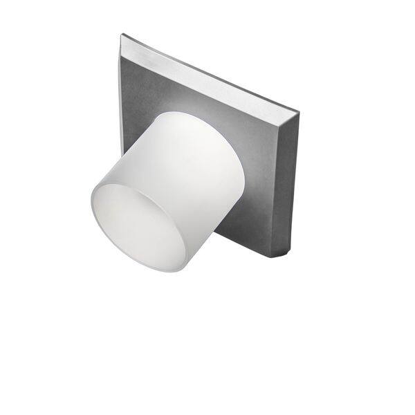 EzClipse Satin Chrome Frosted 5-inch Square Magnetic Shade - Bed Bath ...