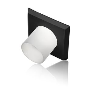 EzClipse Black Frosted 5-inch Square Magnetic Shade - Bed Bath & Beyond ...