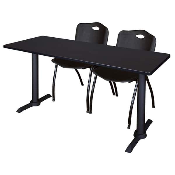 Regency Seating Cain Black 66-inch Training Table With 2 'M' Stack ...