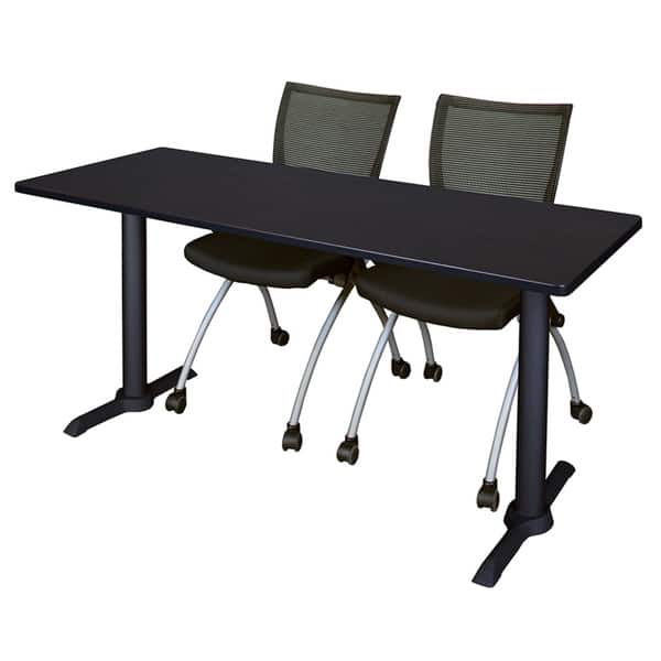 Regency Seating Cain Black Wood Laminate 72-inch x 24-inch Training ...
