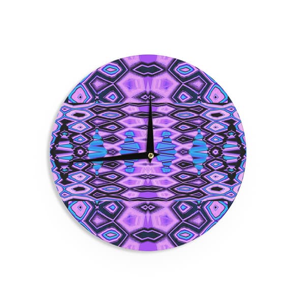 KESS InHouse Vasare Nar 'Oh Yes' Black White Wall Clock - Bed Bath ...