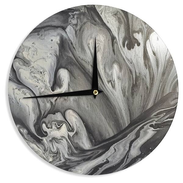 KESS InHouse Abstract Anarchy Design 'Inner Chaos ' Black Abstract Wall ...