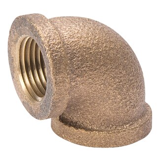 B And K Industries 450-003NL 1/2" Red Brass Elbow Pipe - Bed Bath ...