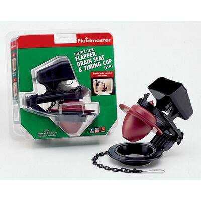 Fluidmaster 555CRP8 Flusher Fixer Flapper, Drain Seat & Timing Cup ...