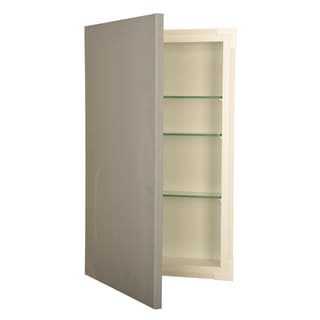 57-inch Ready-to-paint Recessed Wall Cabinet 3.5-inch Deep - Bed Bath ...