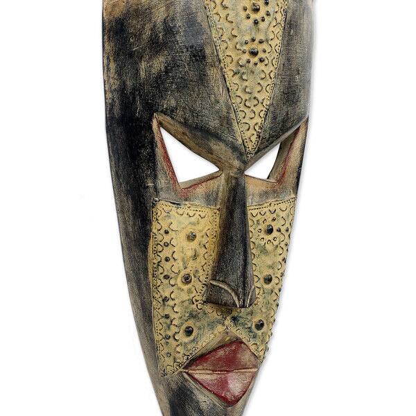 Handcrafted Sese Wood 'Have a Good Life' African Wall Mask (Ghana ...