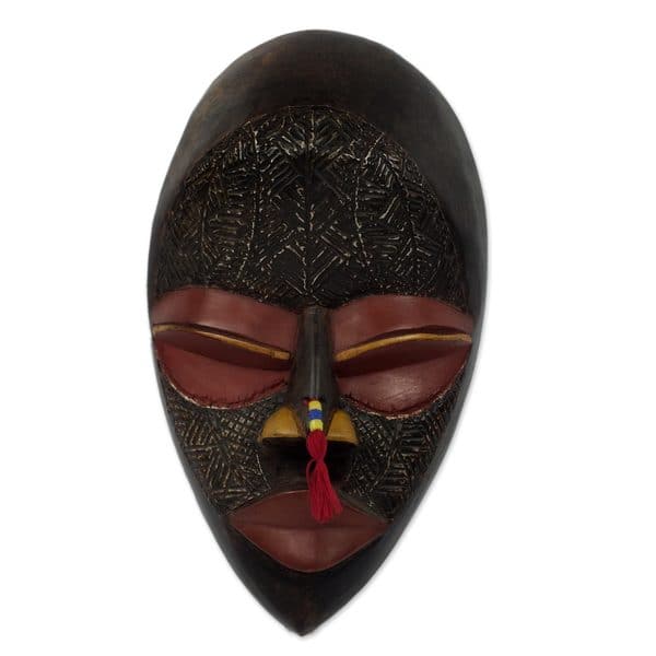 Handmade End to Calamity Sese Wood Mask (Ghana) - Bed Bath & Beyond ...