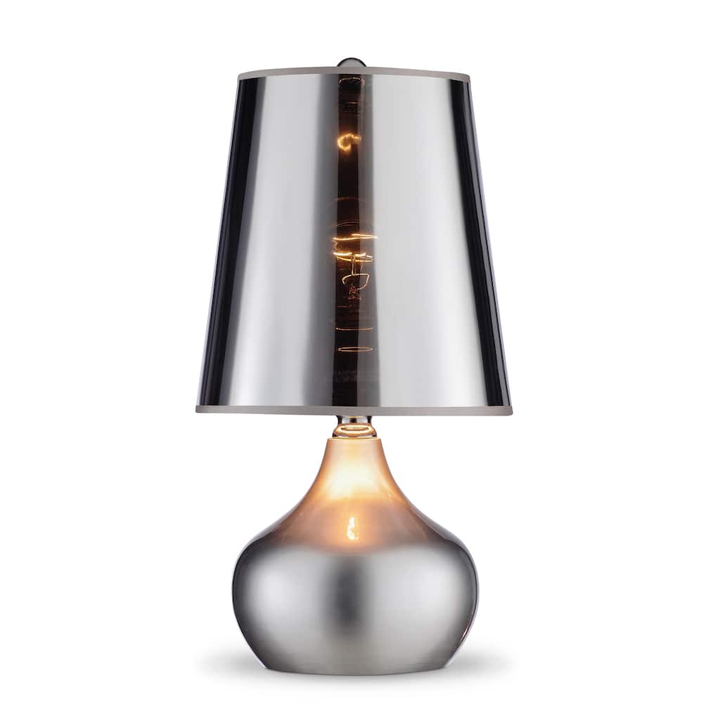 18" LUSTER TOUCH-ON SILVER TABLE LAMP - Overstock - 12613412