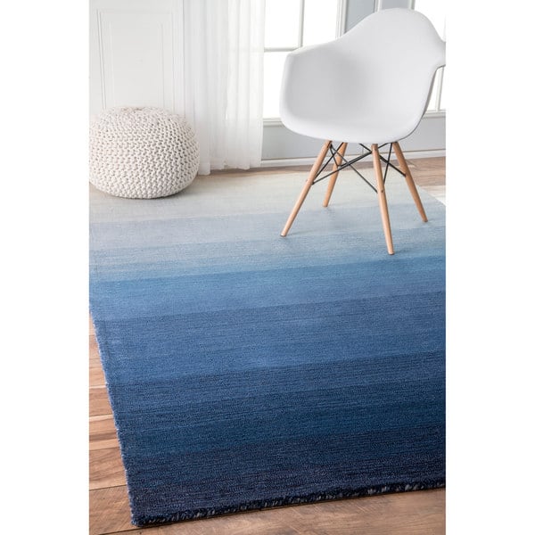 nuLOOM Handmade Contemporary Ombre Blue Rug (5' x 8') - Bed Bath ...