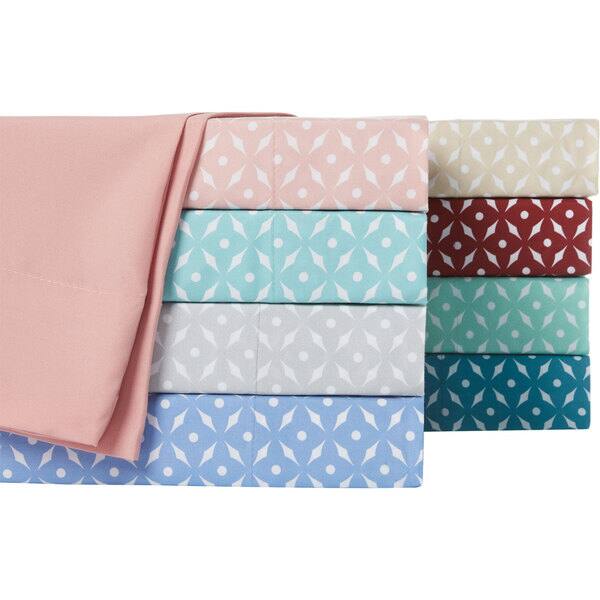 Home Dynamix Chelsea Loft Collection Hotel Diamond Pattern Sheet Set (6 ...