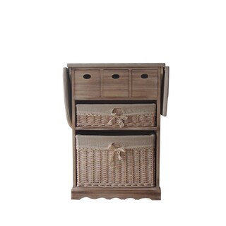 Urban Port Antiqued Wood Cabinet With Ironing Board - Bed Bath & Beyond ...