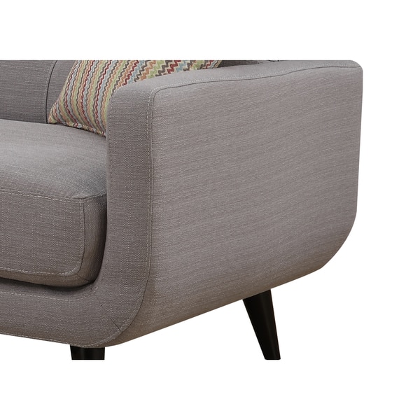 Crystal Mid-Century Modern Grey Sofa - On Sale - Bed Bath & Beyond ...