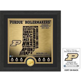 Purdue University "State" Bronze Coin Photo Mint - Multi-color - Bed ...